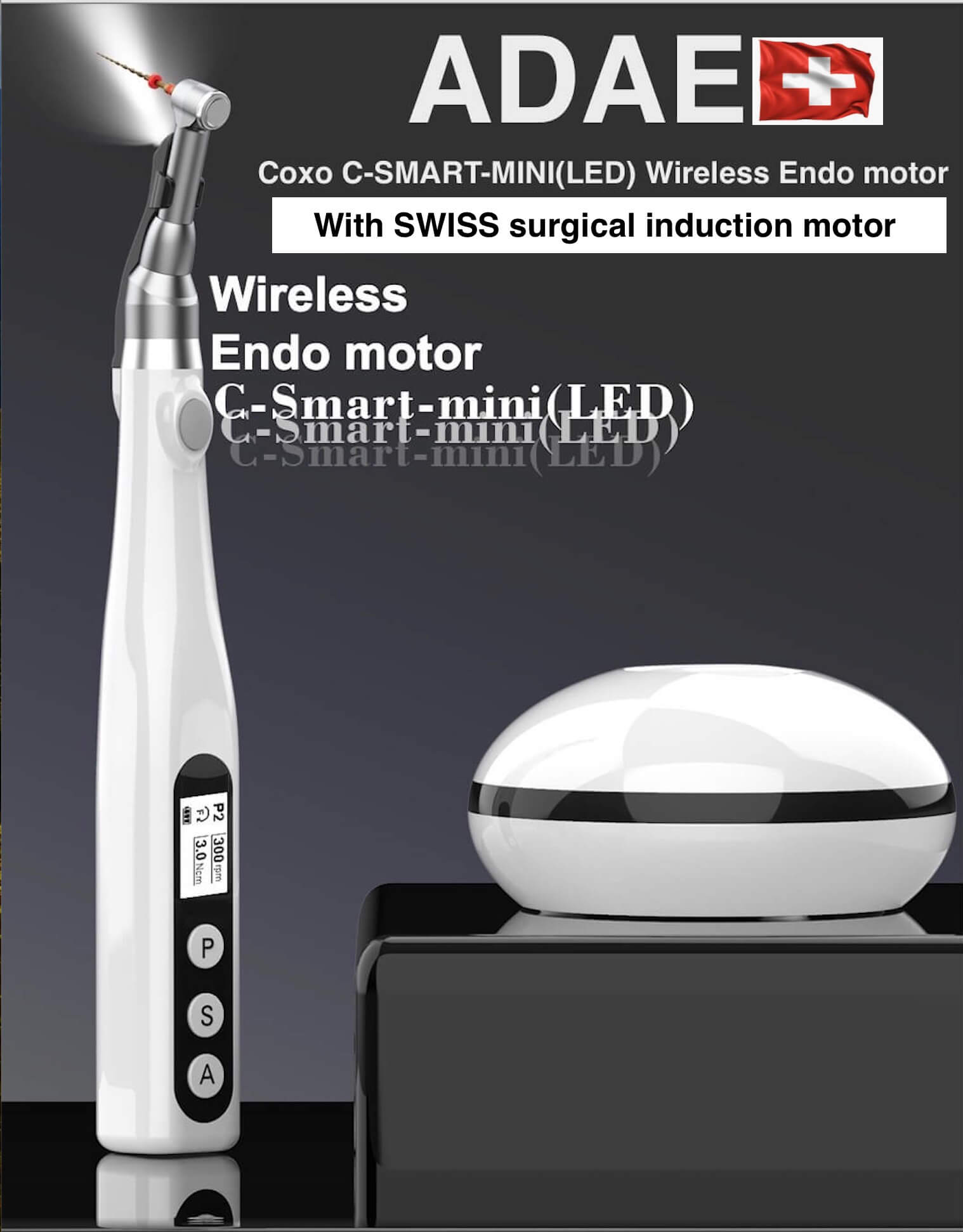 C-SMART-MINI(LED) Wireless Endo motor (with SWISS Surgical induction m ...