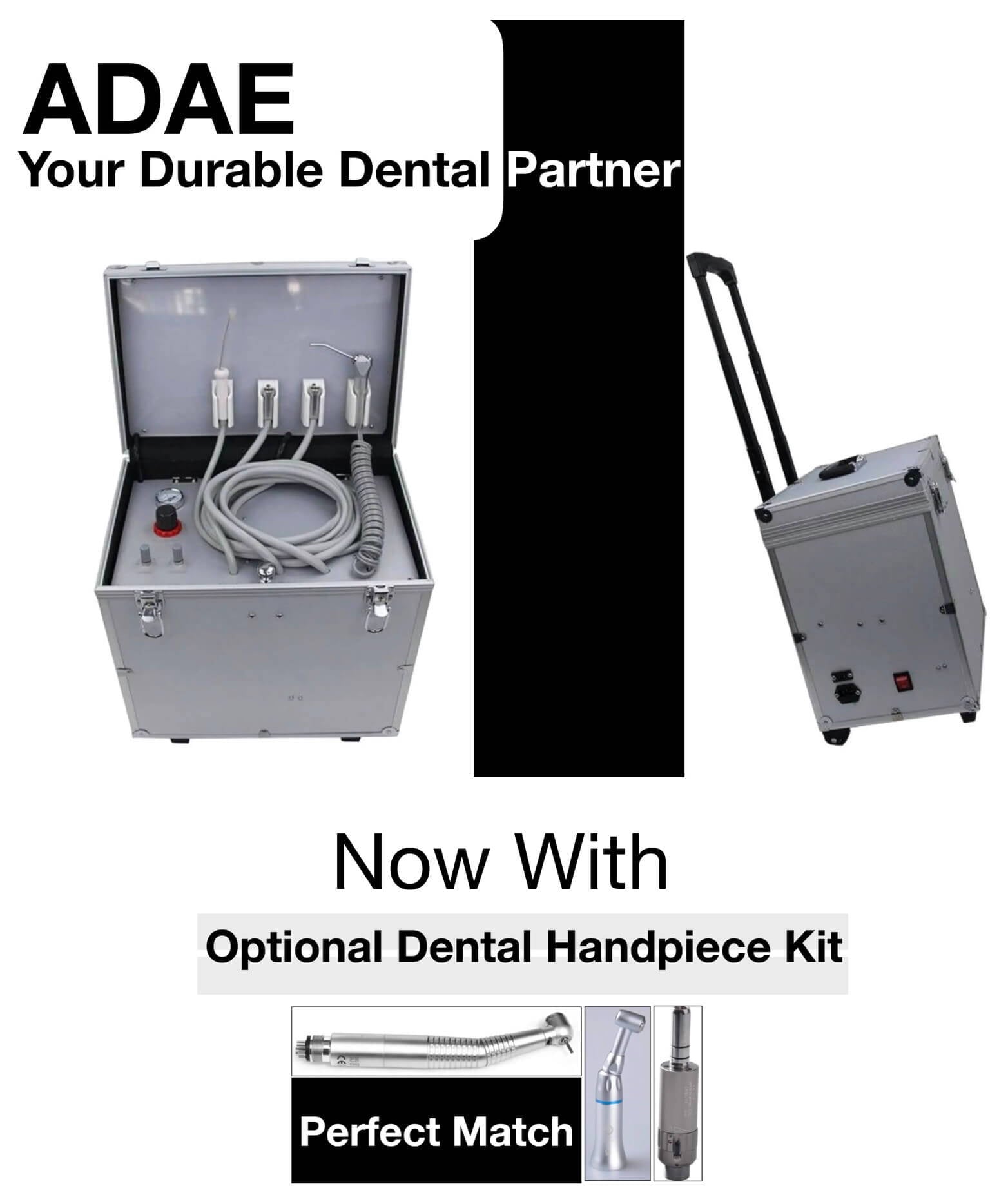 ADAE AD001 portable dental unit with built-in silent air compressor ...