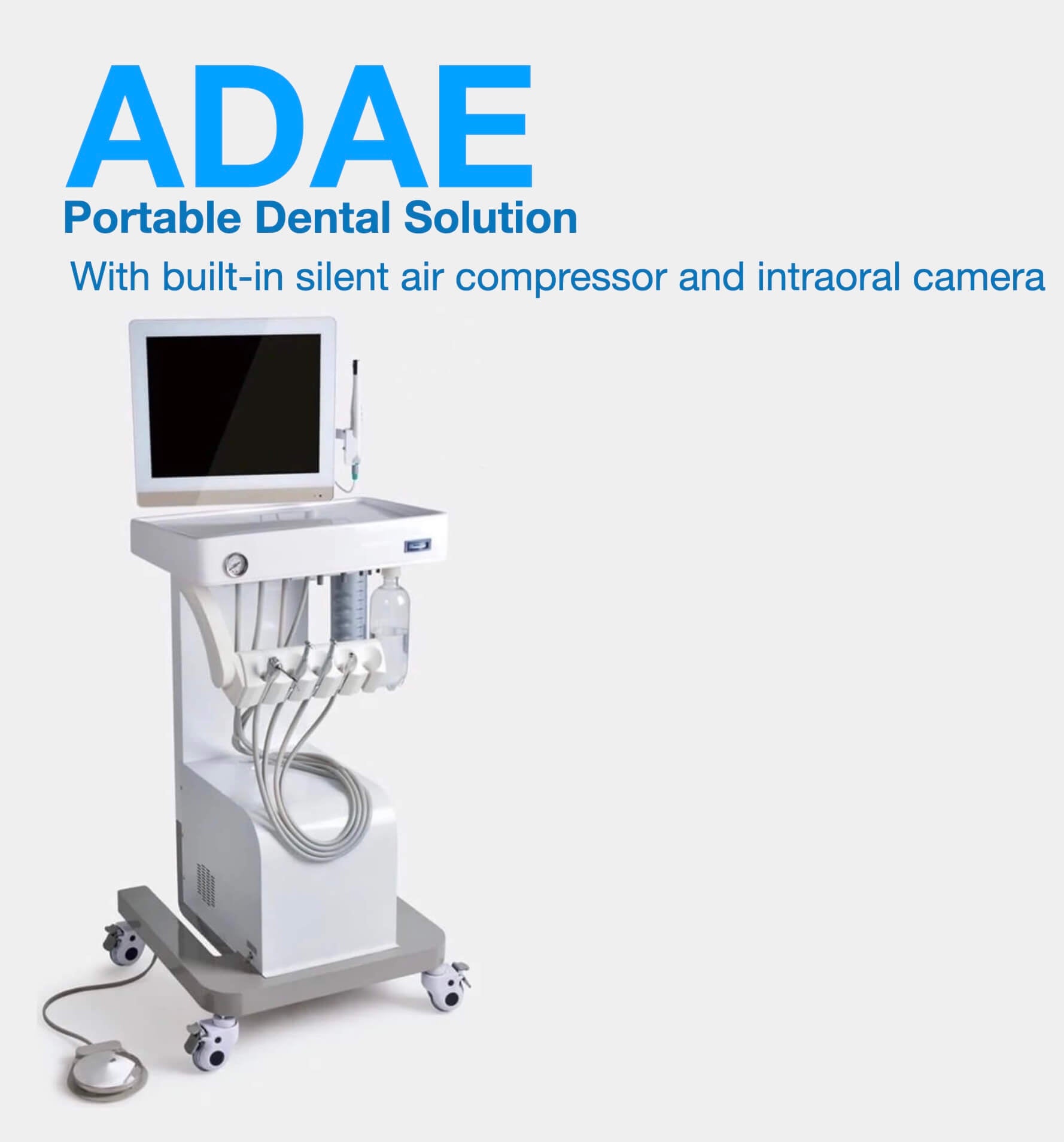 ADAE portable dental solution with built-in silent air compressor and ...