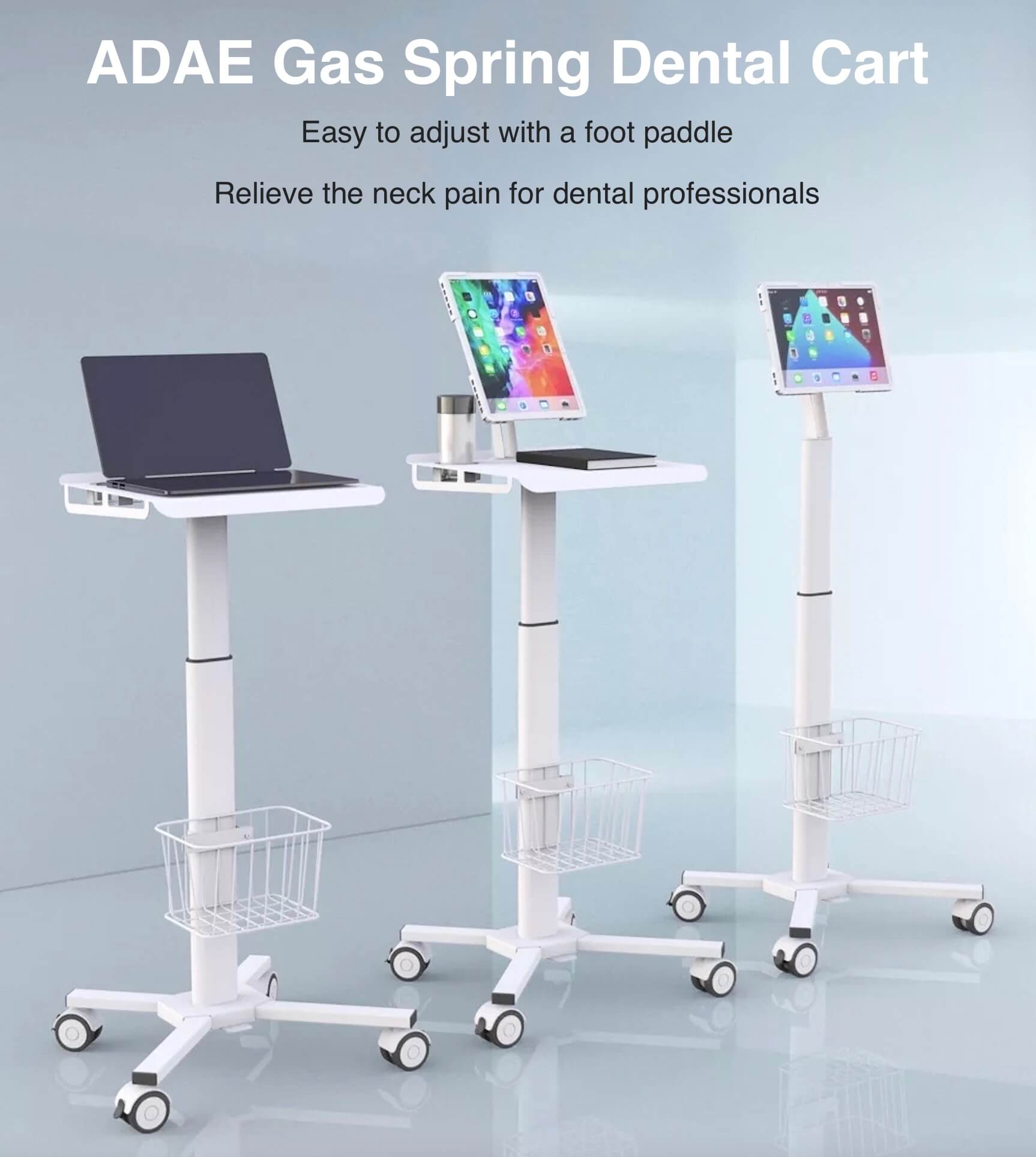 ADAE gas spring dental cart – ADAE Dental Online Store
